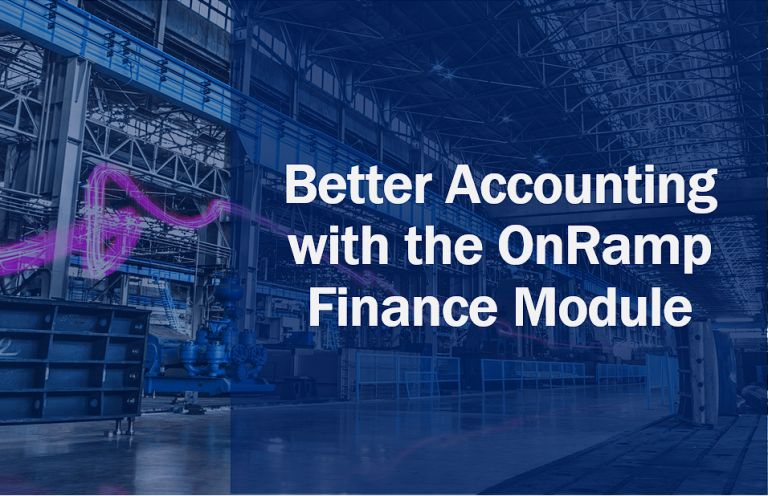 Optimize Accounting with OnRamp Finance Module | OnRamp Solutions